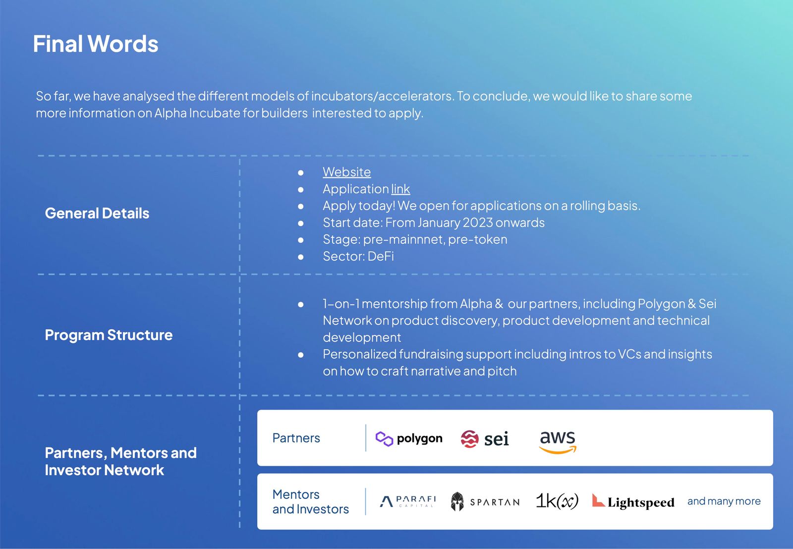 Alpha Incubate Restructures to Become the Leading DeFi Builders Hub