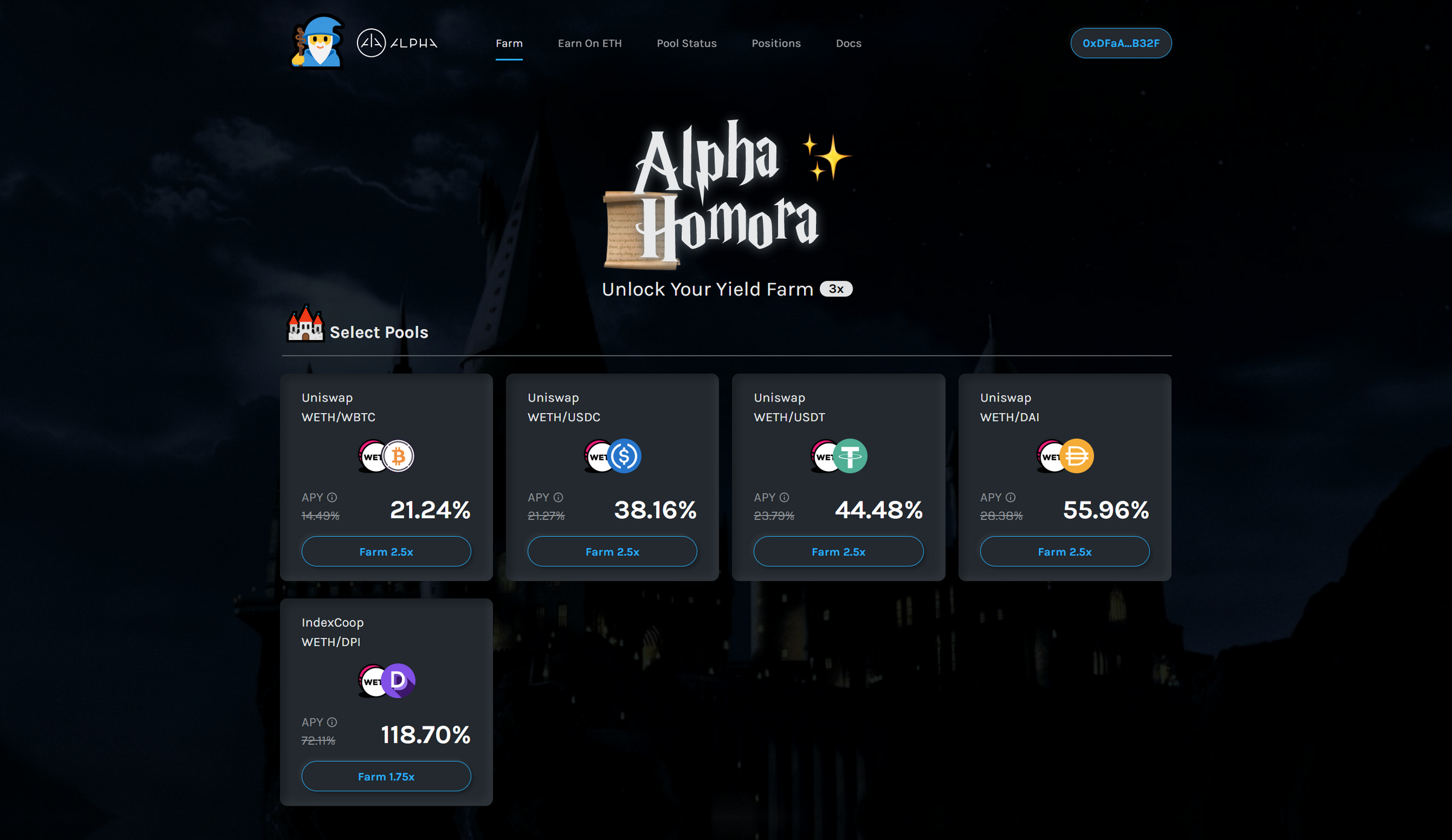 Alpha Homora has launched! 🎩